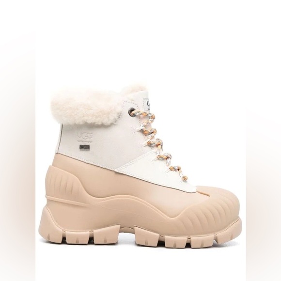 UGG | Shoes | Ugg Adiroam Hiker Ankle Boots Fossil White New | Poshmark